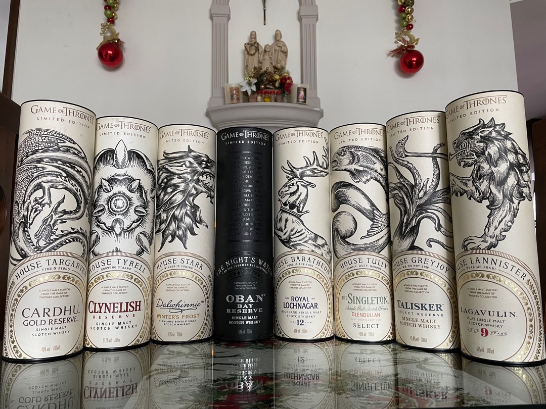 Game Of Thrones Limited Edition Whiskey Set, Food & Drinks, Alcoholic ...