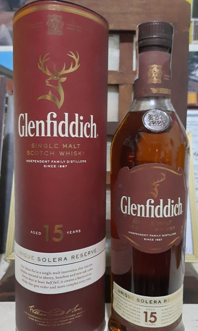Glenfiddich Scotch Whisky Single Malt 15 yrs 700ml( Reserved), Food & Drinks, Beverages on Carousell