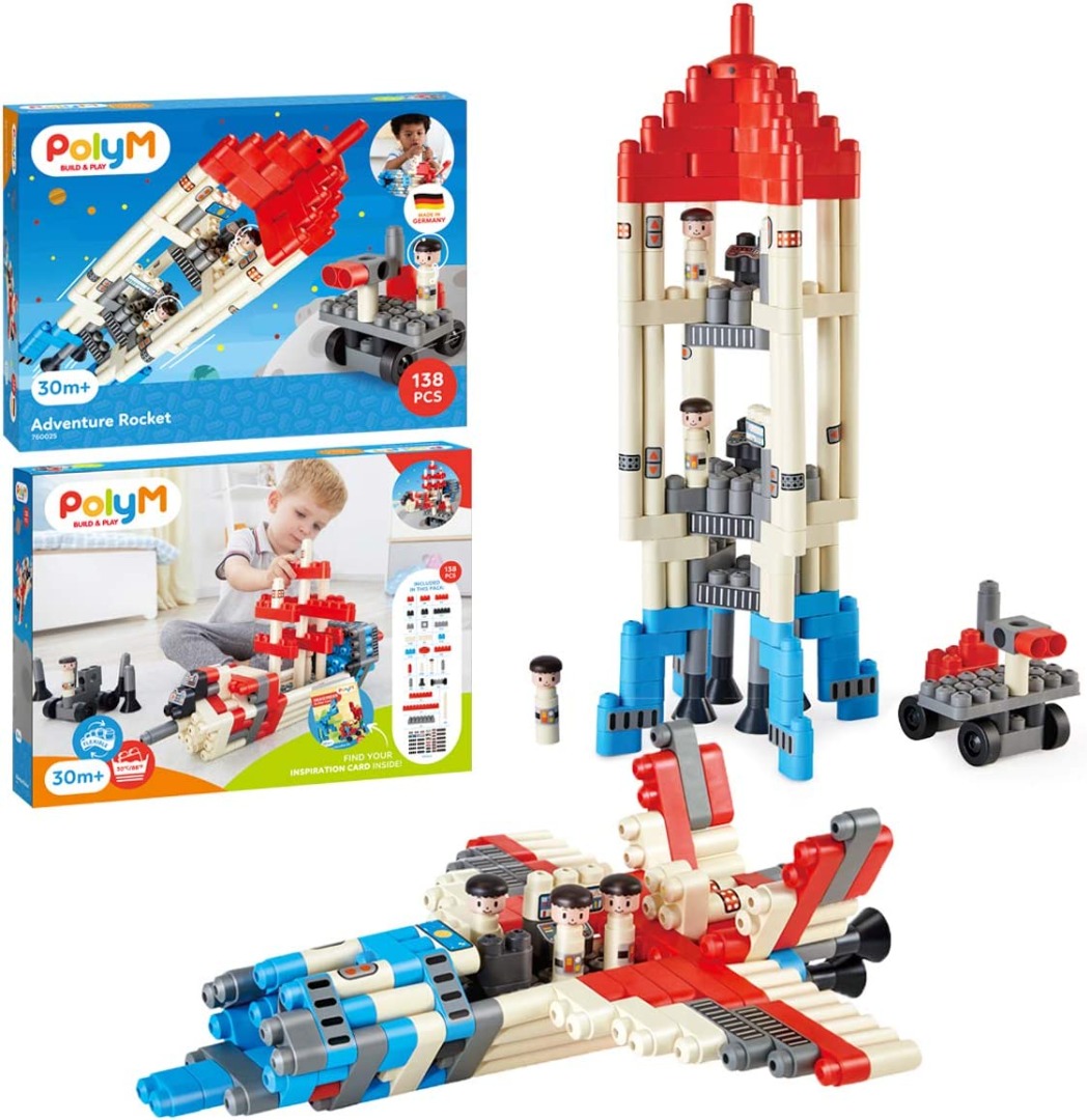 Hape PolyM Adventure Rocket, 760025, Hobbies & Toys, Toys & Games on Carousell
