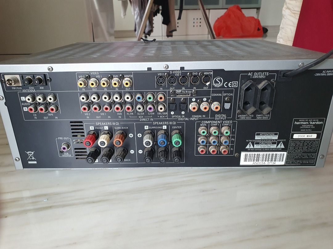 Harmon Kardon AVR 140 6.1 Channel Home Theatre Audio Video AM/FM Stereo ...