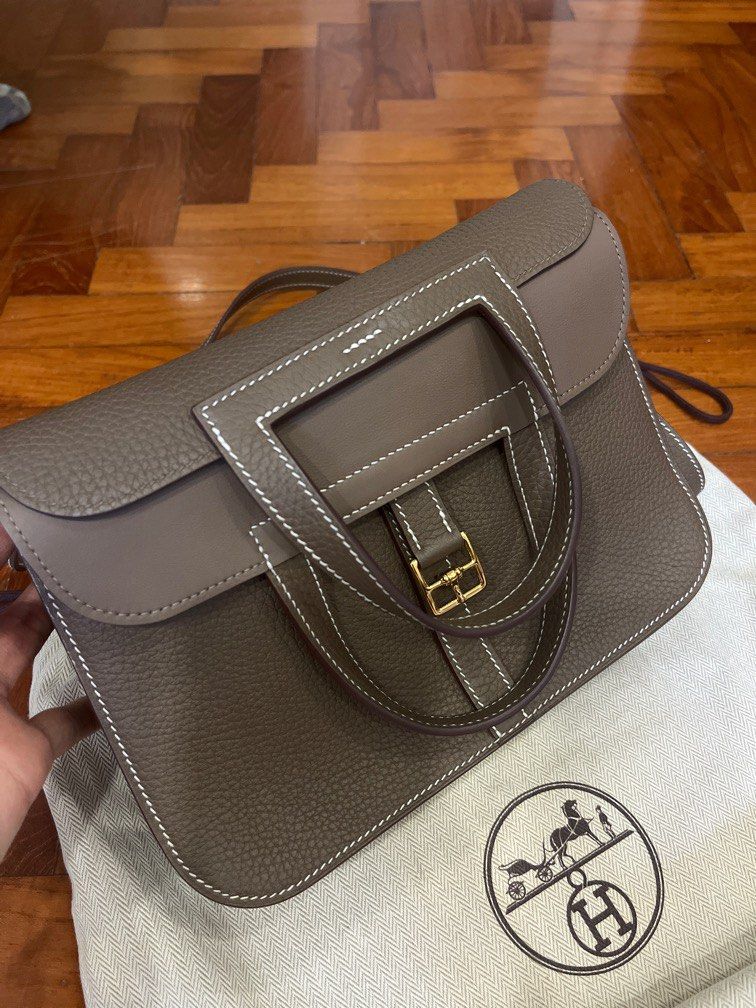 Hermes Halzan 25, Luxury, Bags & Wallets on Carousell