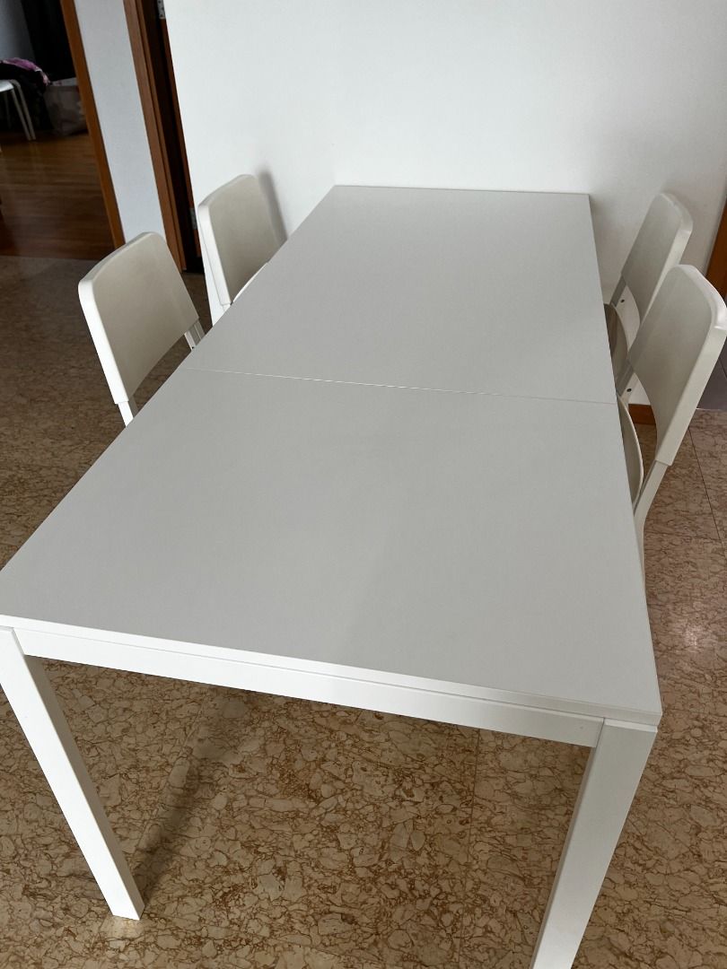 Ikea Extendable Dining Table and 8 Chairs, Furniture & Home Living ...