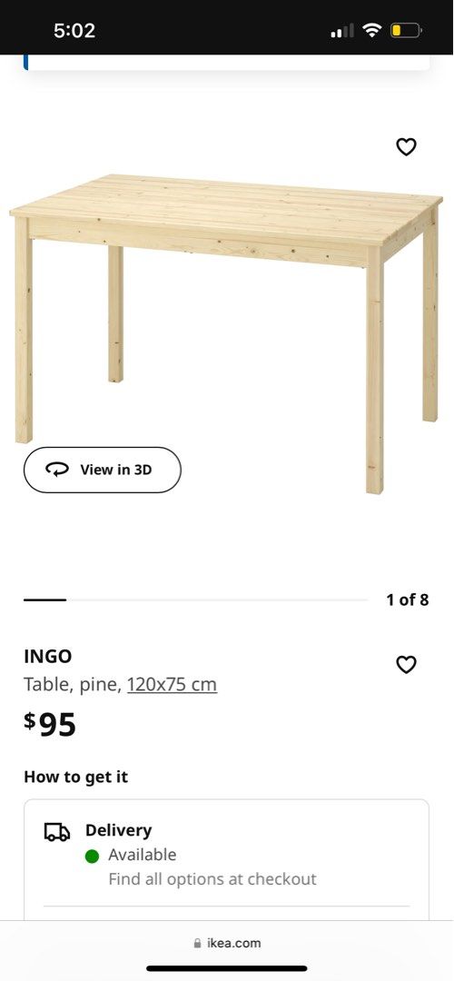 IKEA INGO Table, Furniture & Home Living, Furniture, Tables & Sets on ...