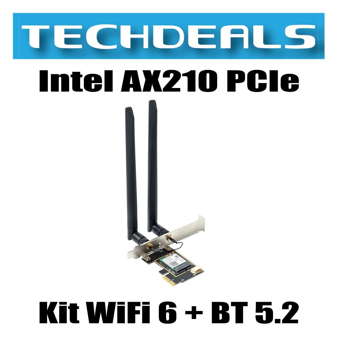 Intel AX210 PCIe Kit WiFi 6 + BT 5.2, Computers & Tech, Parts ...