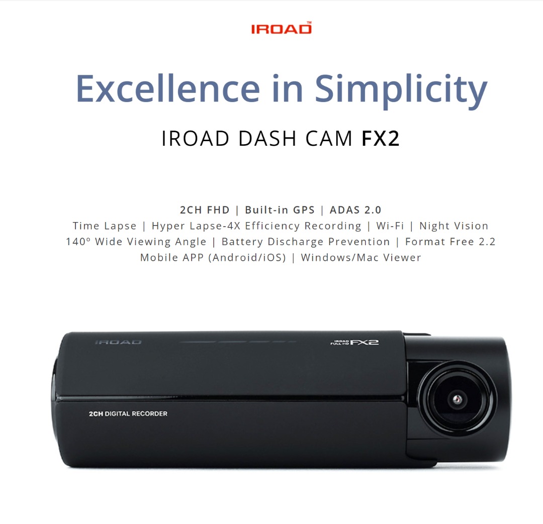IROAD FX2 Dual Channel Dash Camera., Car Accessories, Accessories on ...