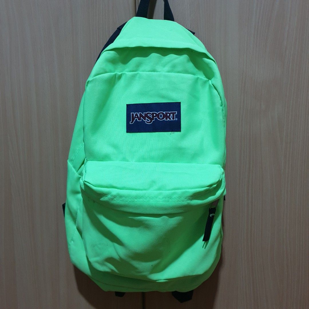 Jansport Backpack Lime Green, Men's Fashion, Bags, Backpacks on Carousell