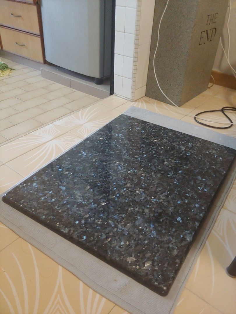 Large granite stone baking dough, Furniture & Home Living, Kitchenware ...