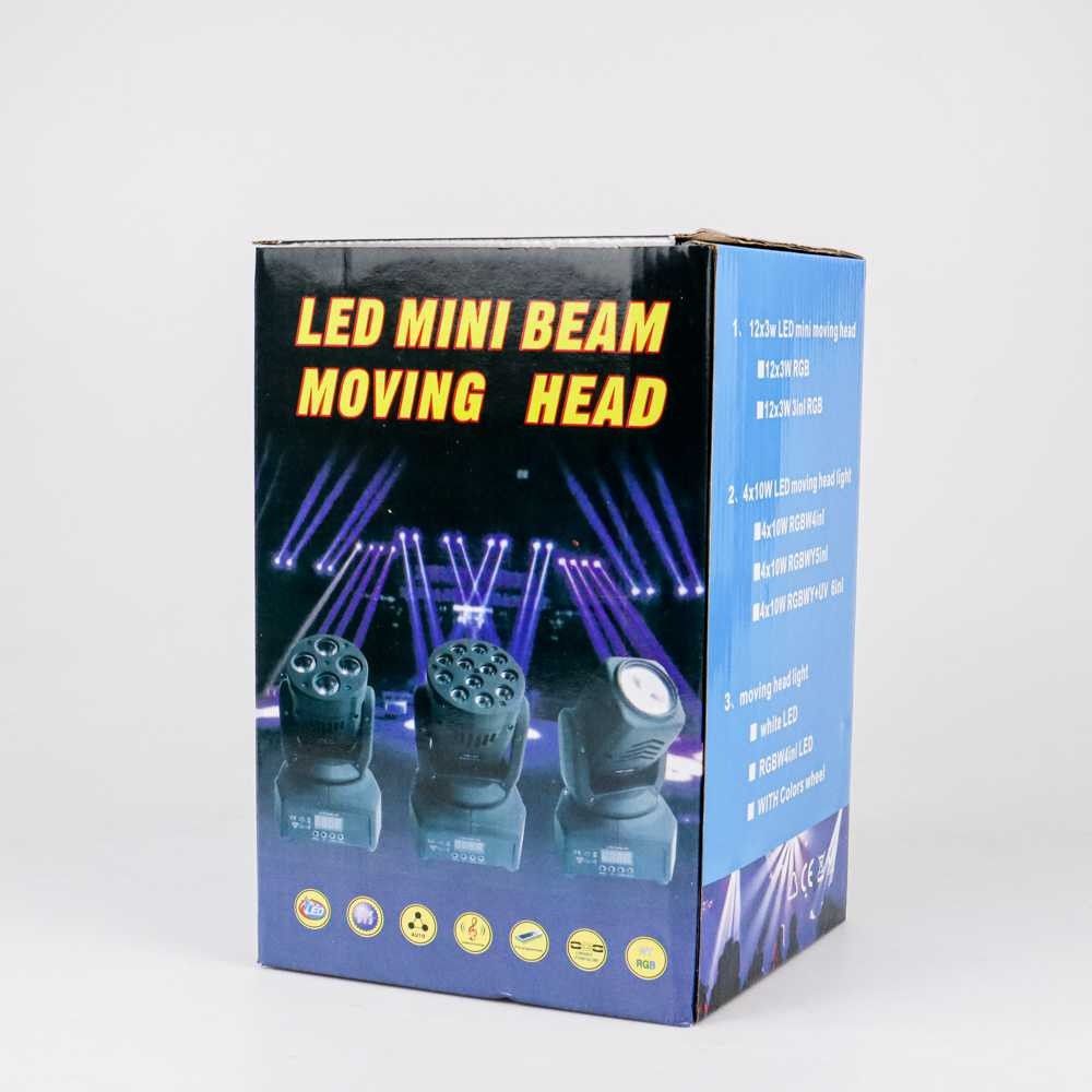 LED Mini Beam Moving Head Lampu Sorot Panggung Spotlight RGB 10 W RGBW ...
