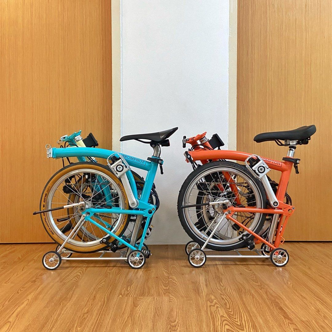 Light Weight Alu Rack Silver 80mm Ezwheel Eazy Wheel for Brompton ...