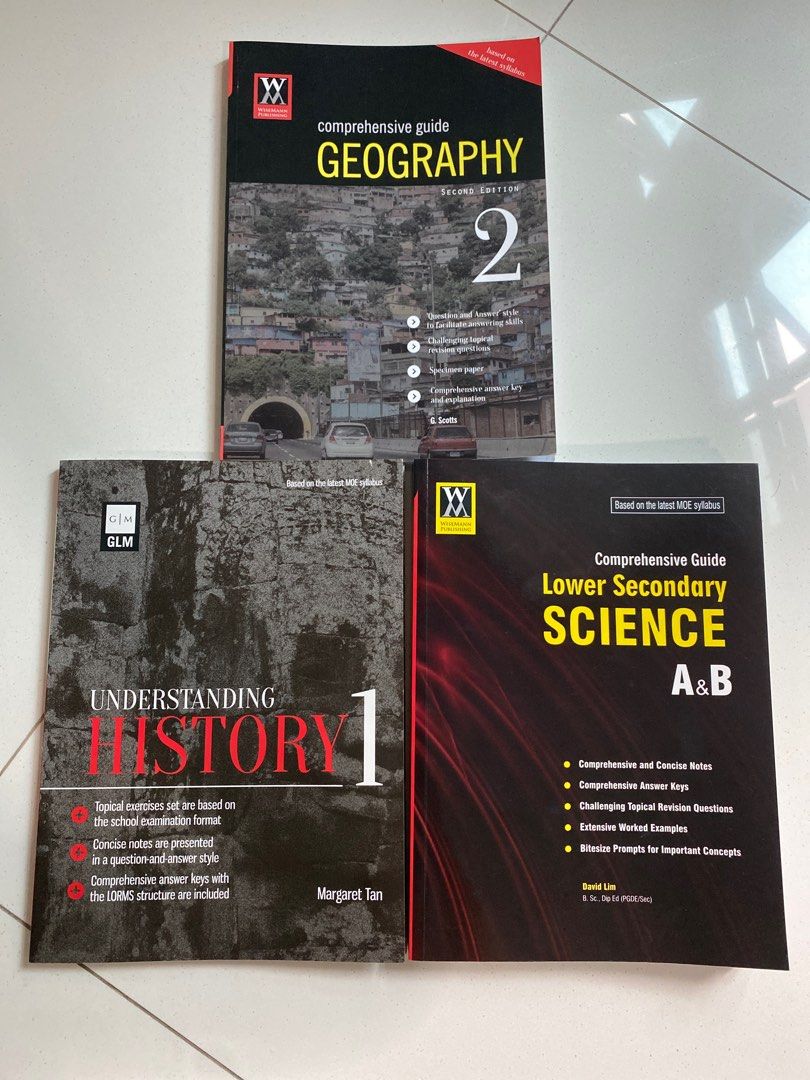 Lower Secondary/ Sec 1-2 Science, Geography, History Textbooks ...