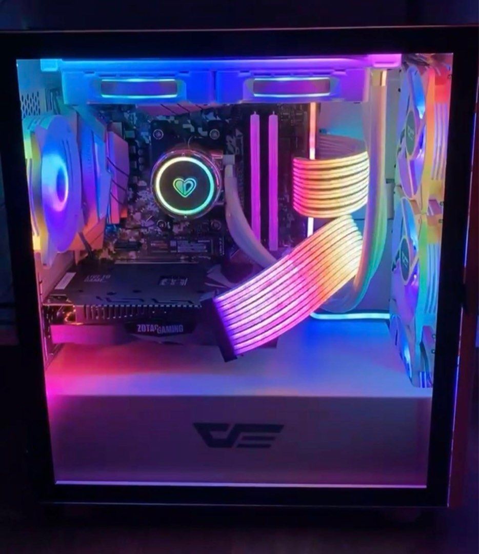 PINK CPU AMD RYZEN 5 SET UP, Computers & Tech, Desktops on Carousell