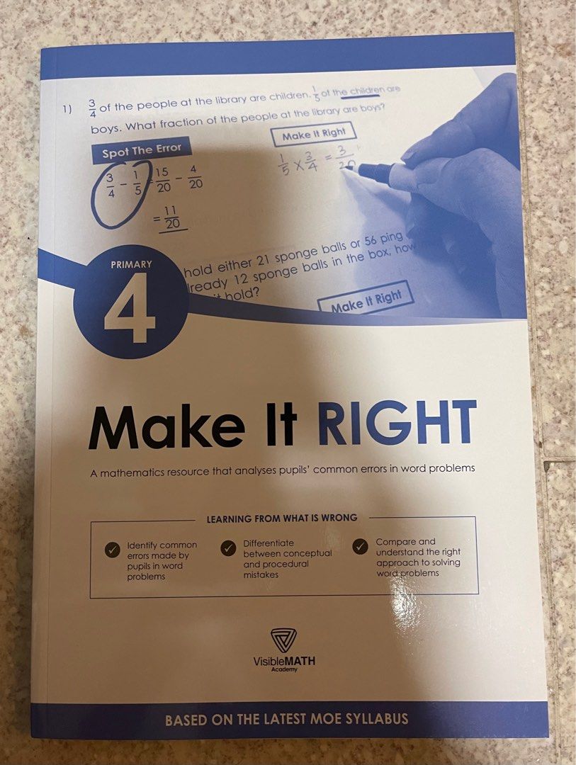 Make It Right Primary 3 and Primary 4 by Visible Match, Hobbies & Toys ...