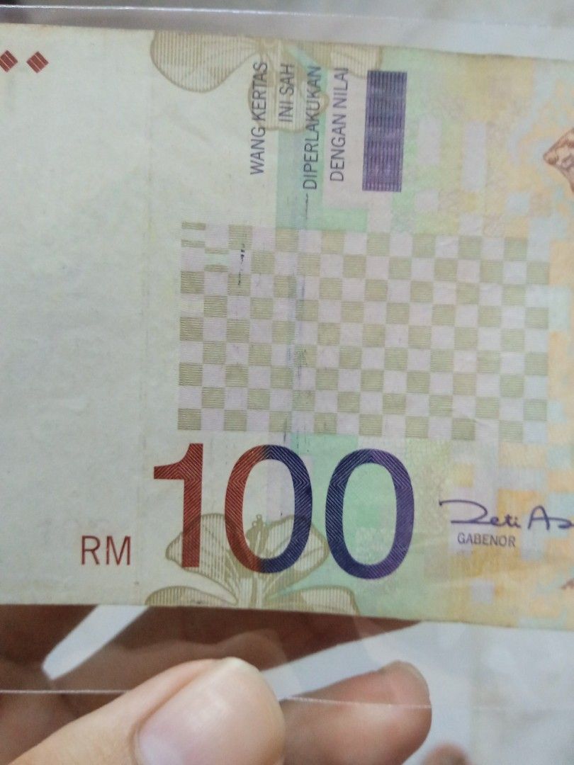 Malaysia Zeti rm100 banknote, Hobbies & Toys, Collectibles ...