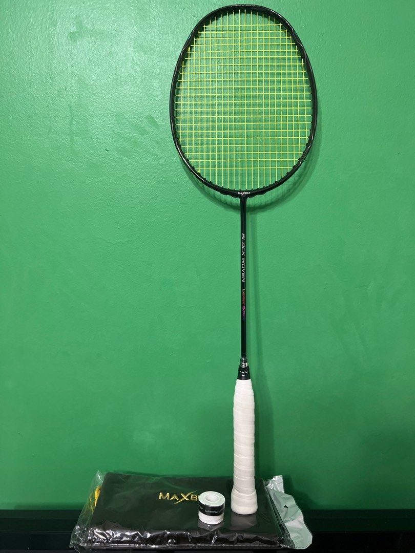 Maxbolt Badminton Racket - Black Woven Limited Edition, Sports ...