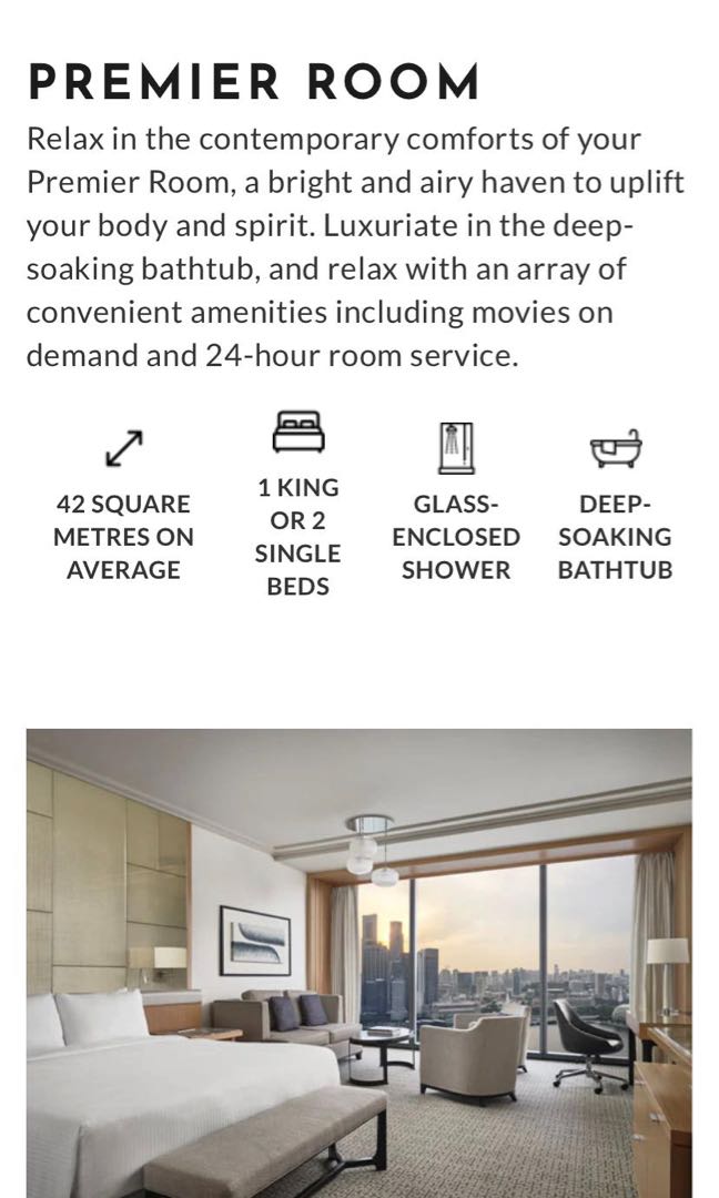 MBS Marina bay sands hotel - premier room - garden view 13-15 dec only ...