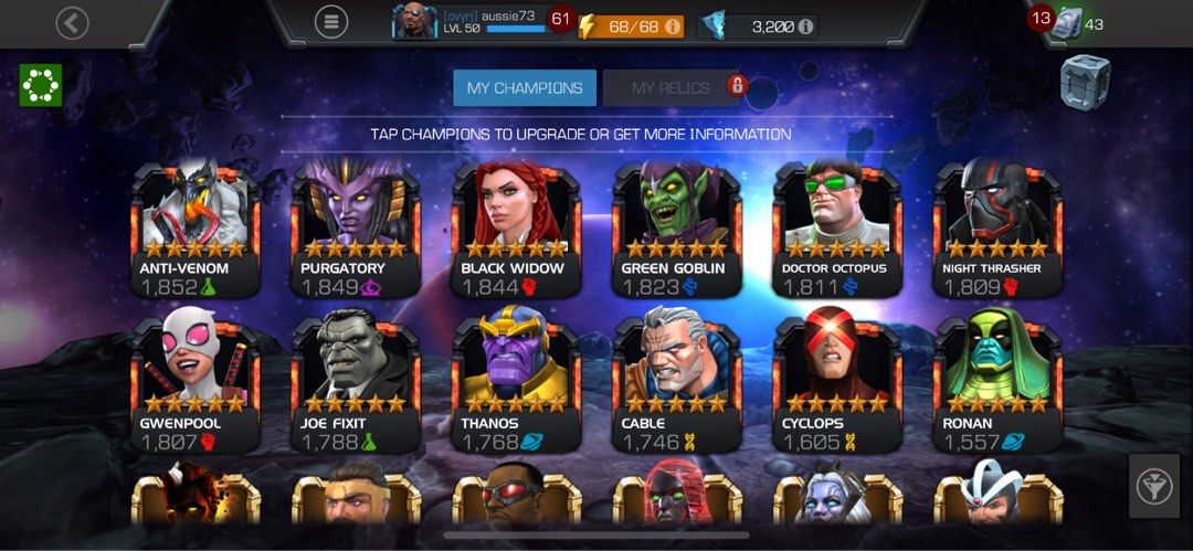 Mcoc stacked account, Video Gaming, Gaming Accessories, Game Gift Cards ...