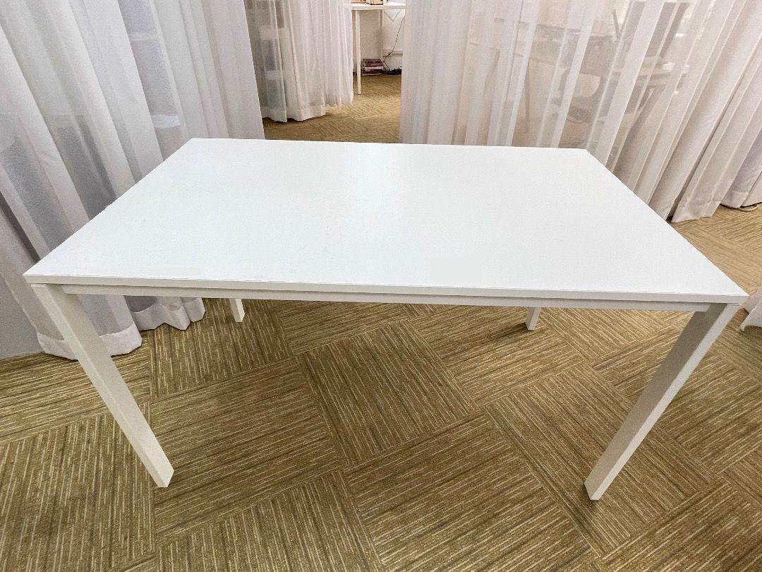 MELLTORP Underframe + Table top , white, 125x75 cm, Furniture & Home ...