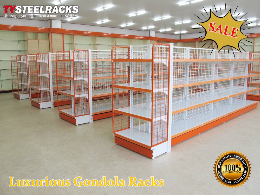 Mesh Type Gondola Racks, Furniture & Home Living, Furniture, Shelves ...