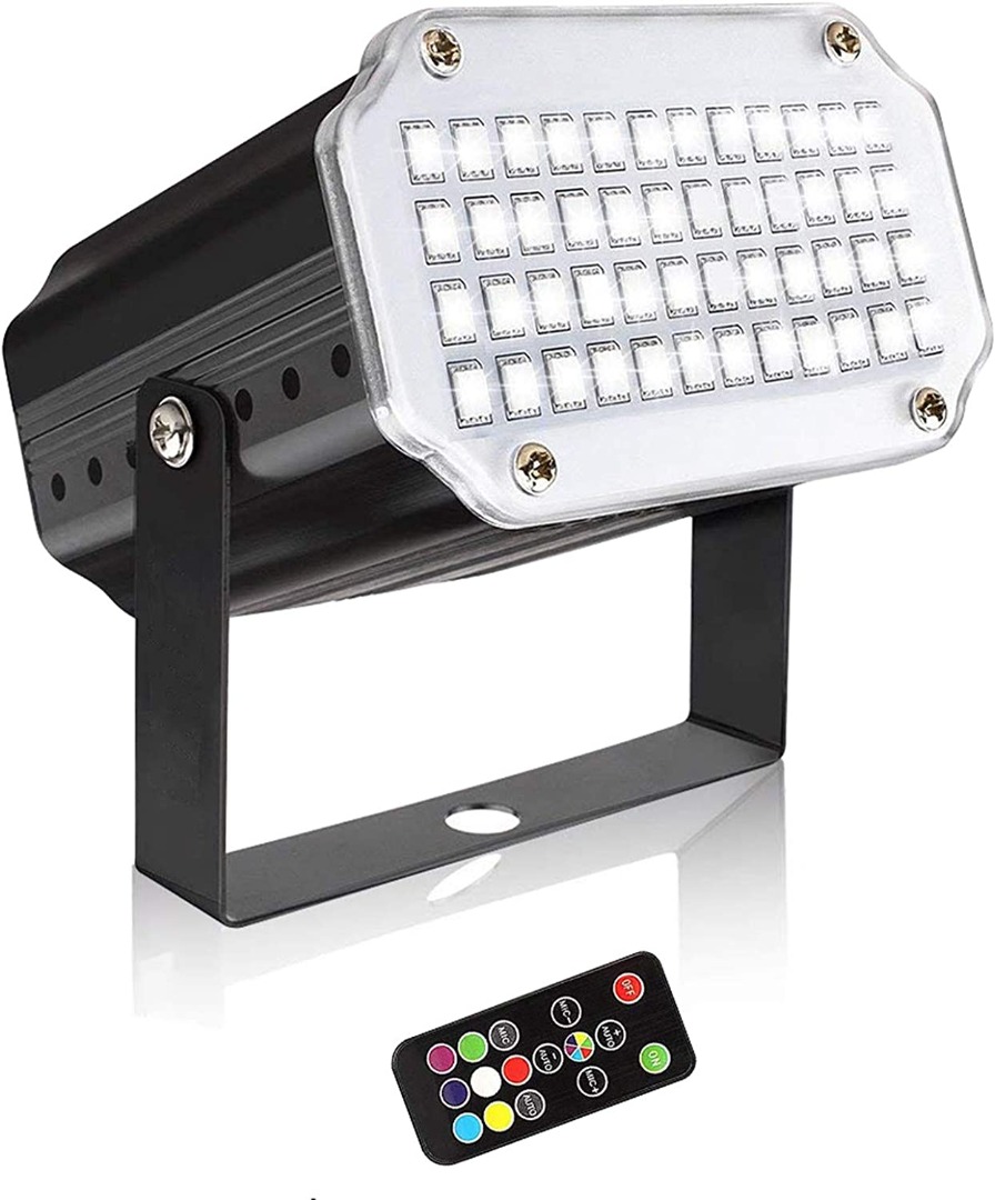 Mini Stage Strobe Light with 48 Super Bright Led, softeen 7 Colors ...