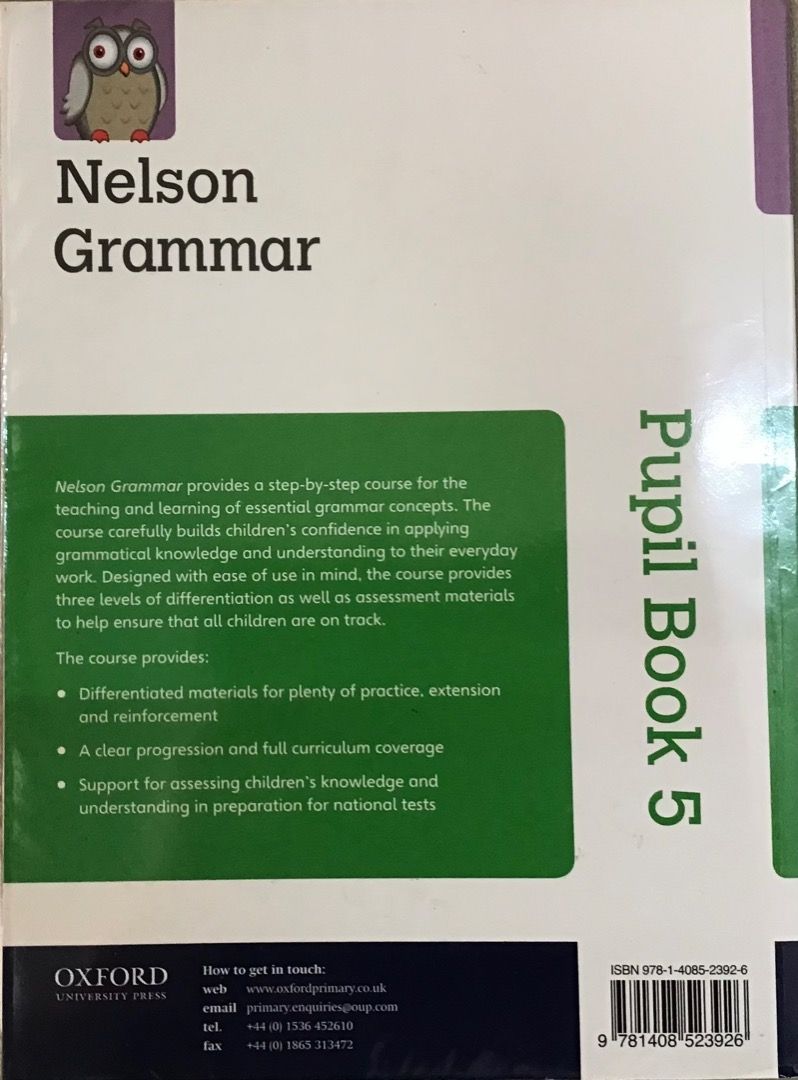 Nelson Grammar Pupil Book 5 - Oxford, Hobbies & Toys, Books & Magazines ...