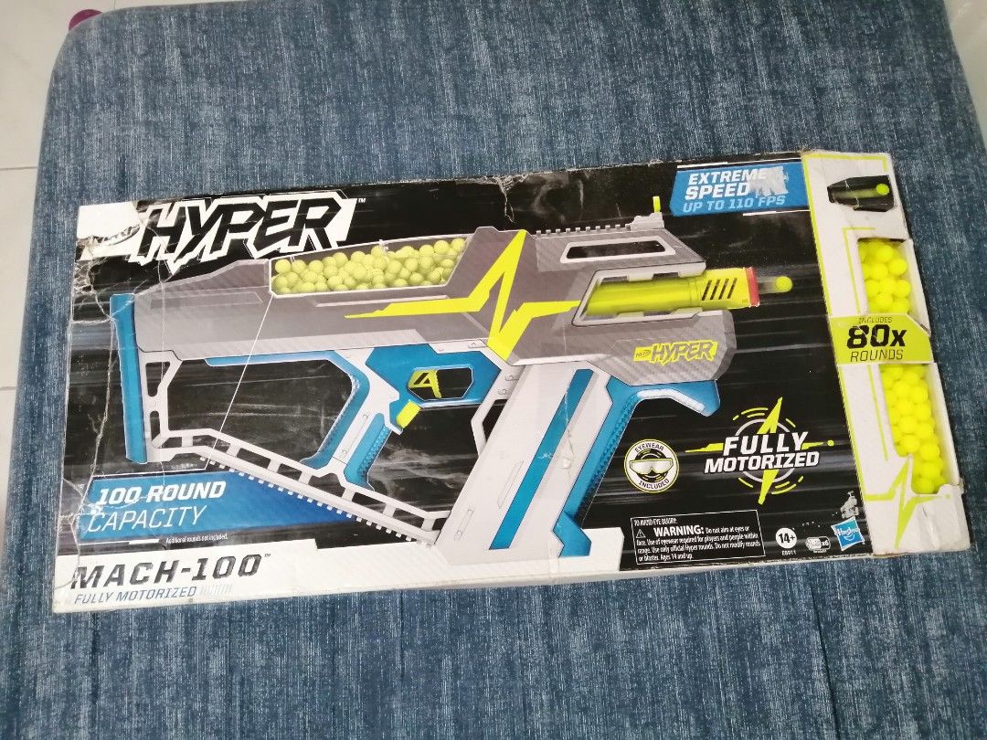 Nerf Hyper Mach 100, Hobbies & Toys, Toys & Games on Carousell