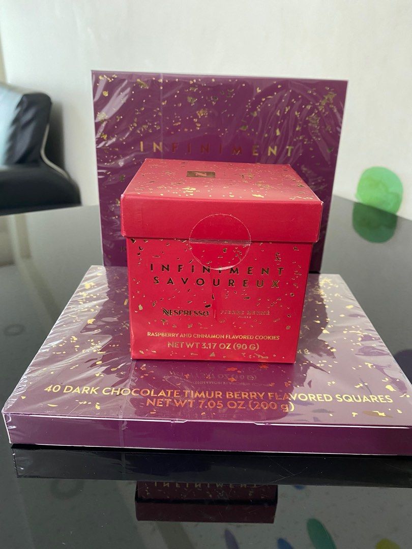 Nespresso Pierre Herme Dark Timur Chocolates Raspberry Cinnamon ...