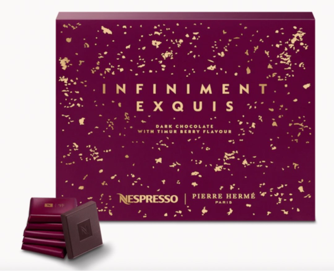 Nespresso Pierre Herme Dark Timur Chocolates Raspberry Cinnamon ...