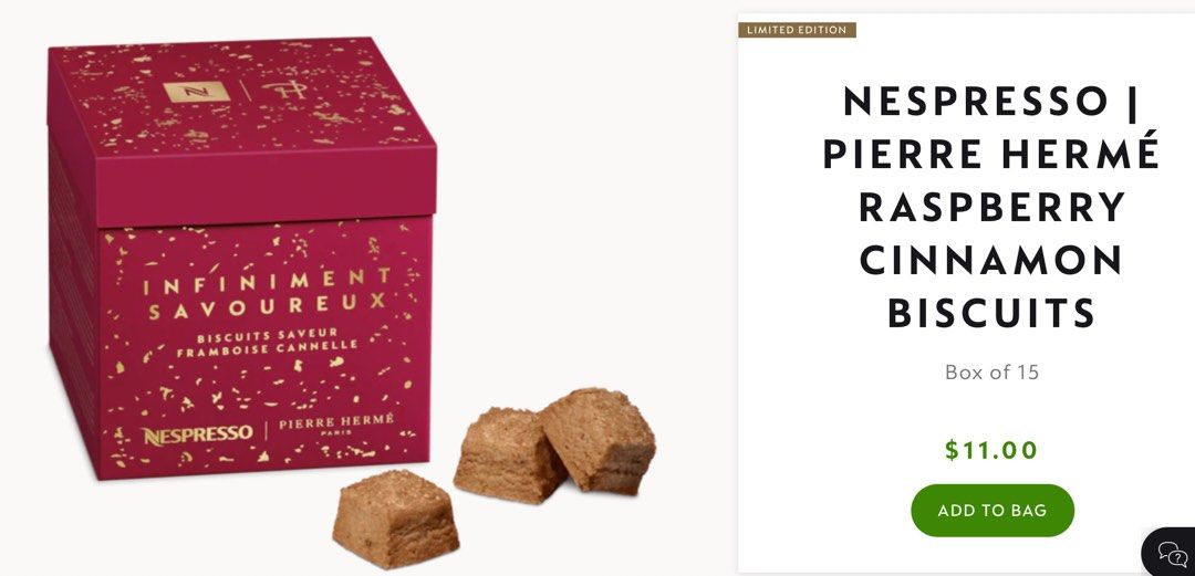 Nespresso Pierre Herme Dark Timur Chocolates Raspberry Cinnamon ...