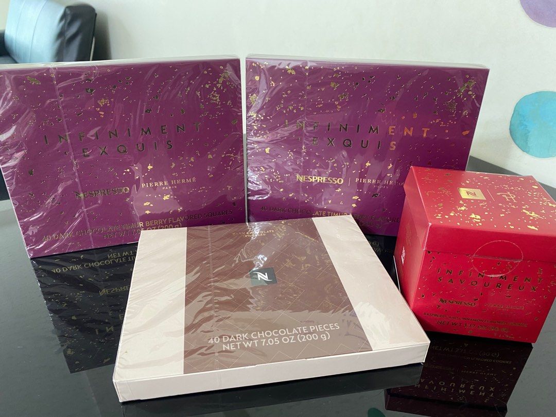Nespresso Pierre Herme Dark Timur Chocolates Raspberry Cinnamon ...