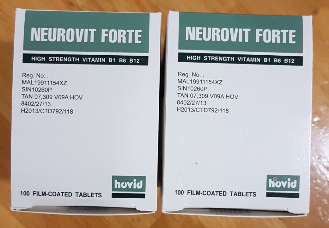 Neurovit Forte high strength vitamin B (B1, B6, B12), Health ...