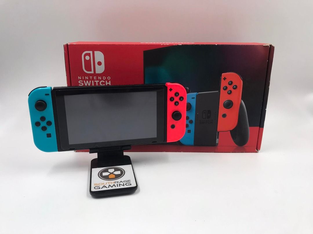Nintendo Switch Unit V2 Neon Red & Blue for sale, Video Gaming, Video ...