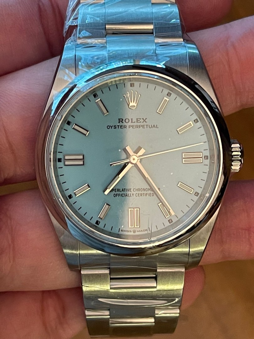 Nov 2022 ROLEX OP 126000 TIFFANY, Luxury, Watches on Carousell