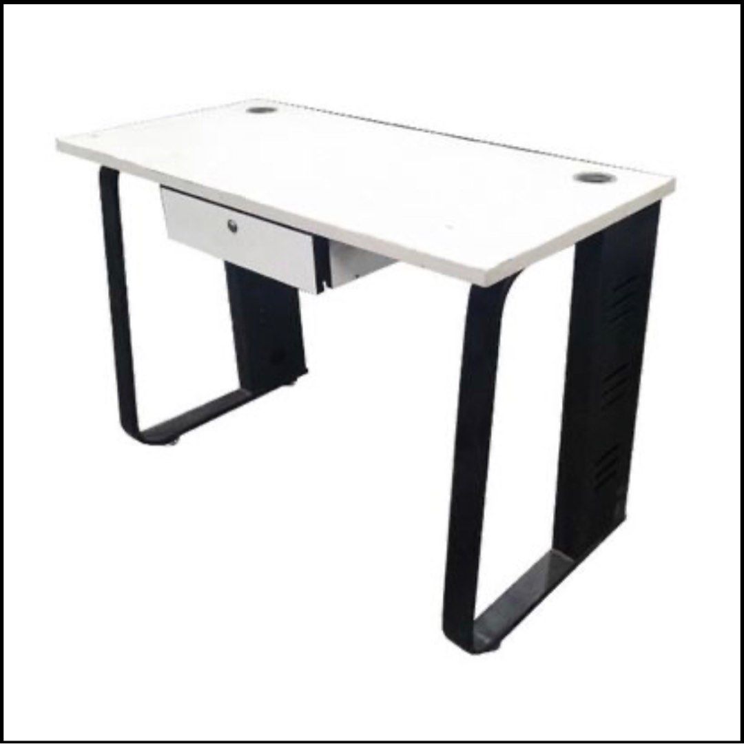 Office Table / Study Table Laminated Top With Socket w/ Drawer ...