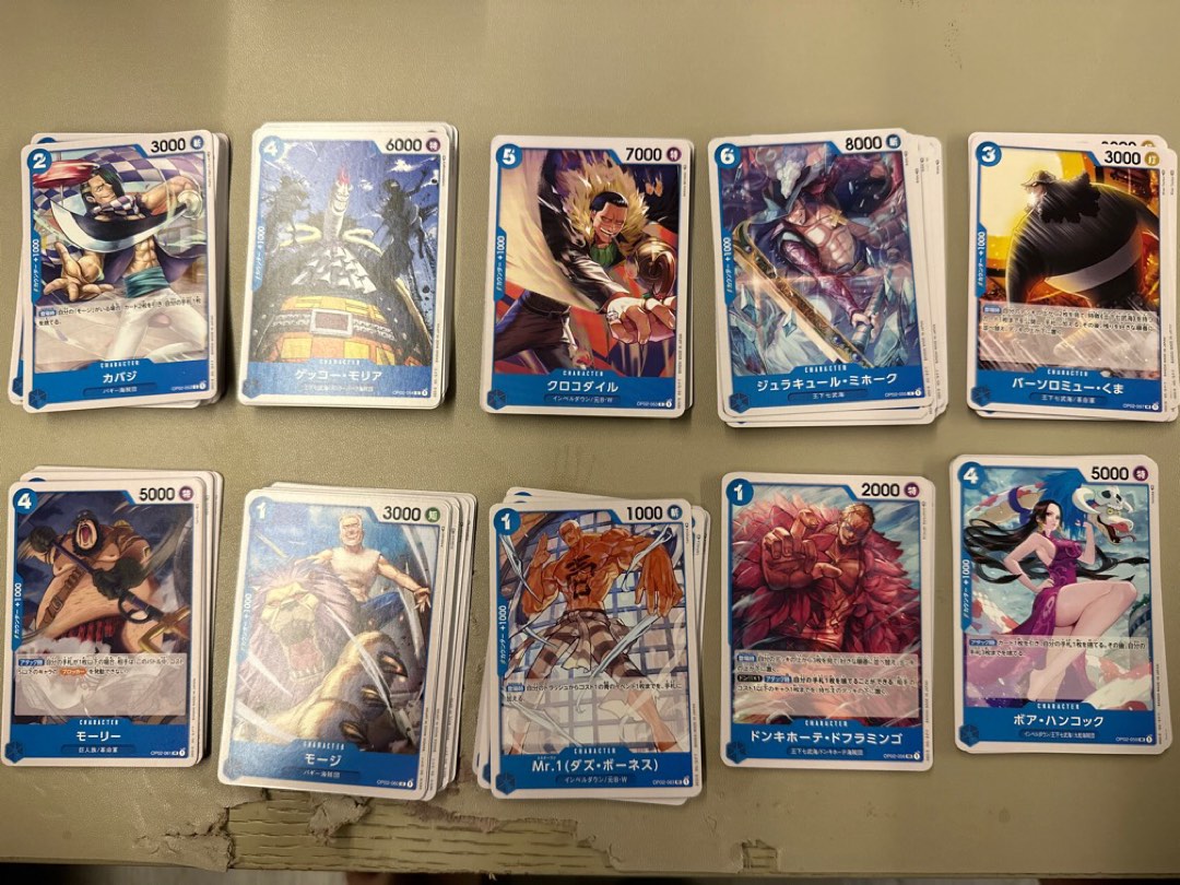 One Piece TCG Blue Character, Hobbies & Toys, Toys & Games on Carousell