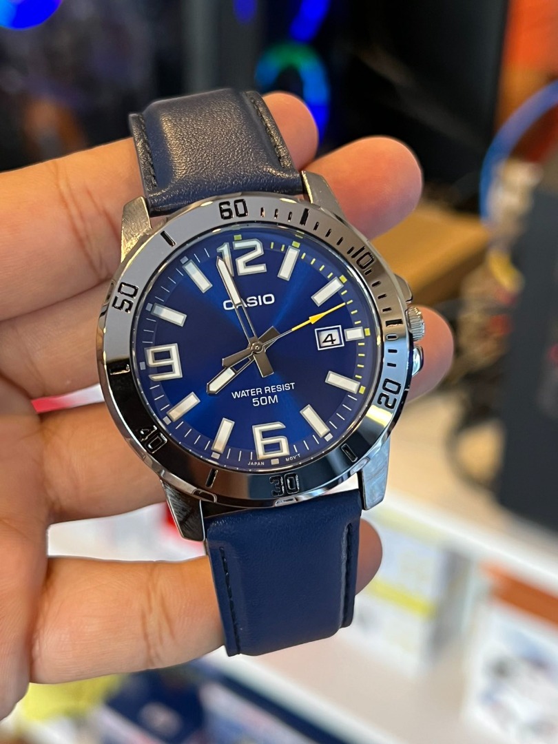 ORIGINAL CASIO Analog Men's Watch MTP-VD01L-2B / Legit Casio Vintage ...