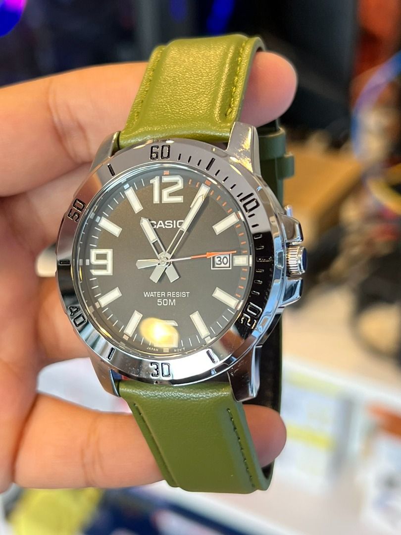 ORIGINAL CASIO Analog Men's Watch MTP-VD01L-3B / Legit Casio Vintage ...