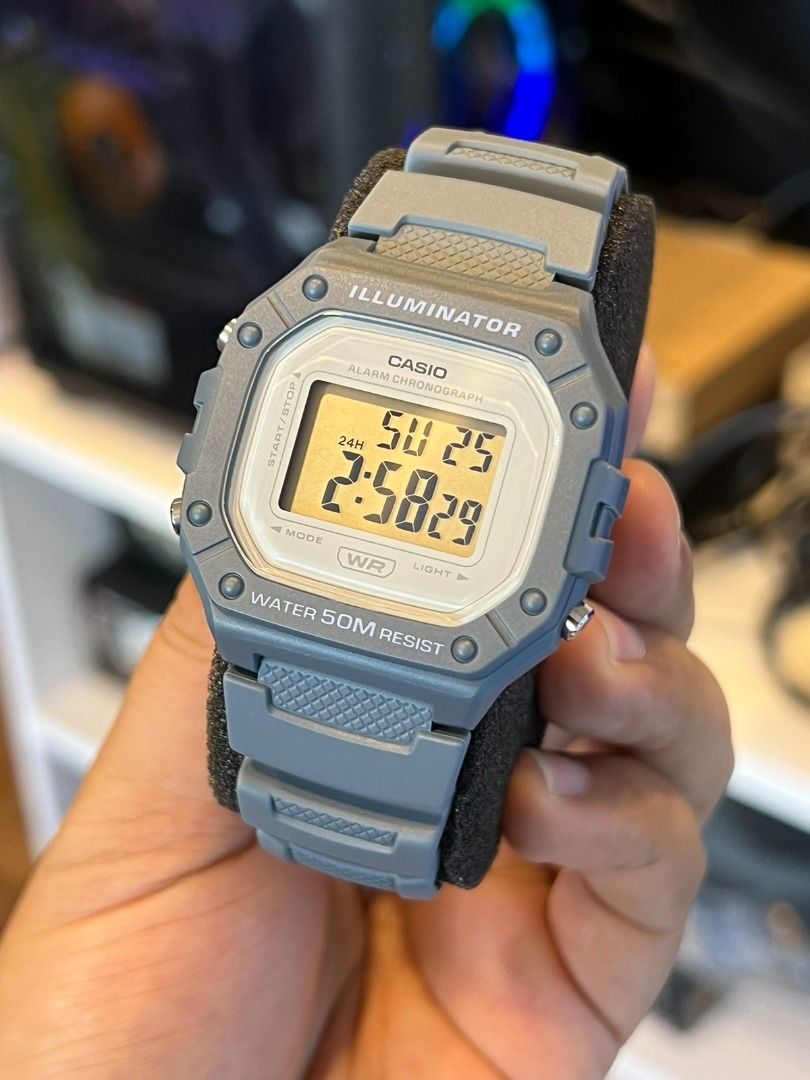 Original Casio Watch W218HC-2AV | Illuminator Watch Casio | Unisex ...