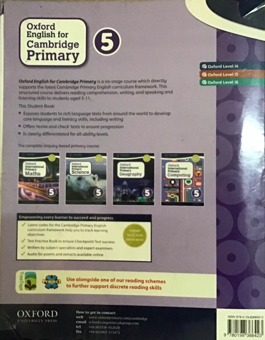 Oxford English Cambridge Primary 5, Hobbies & Toys, Books & Magazines ...