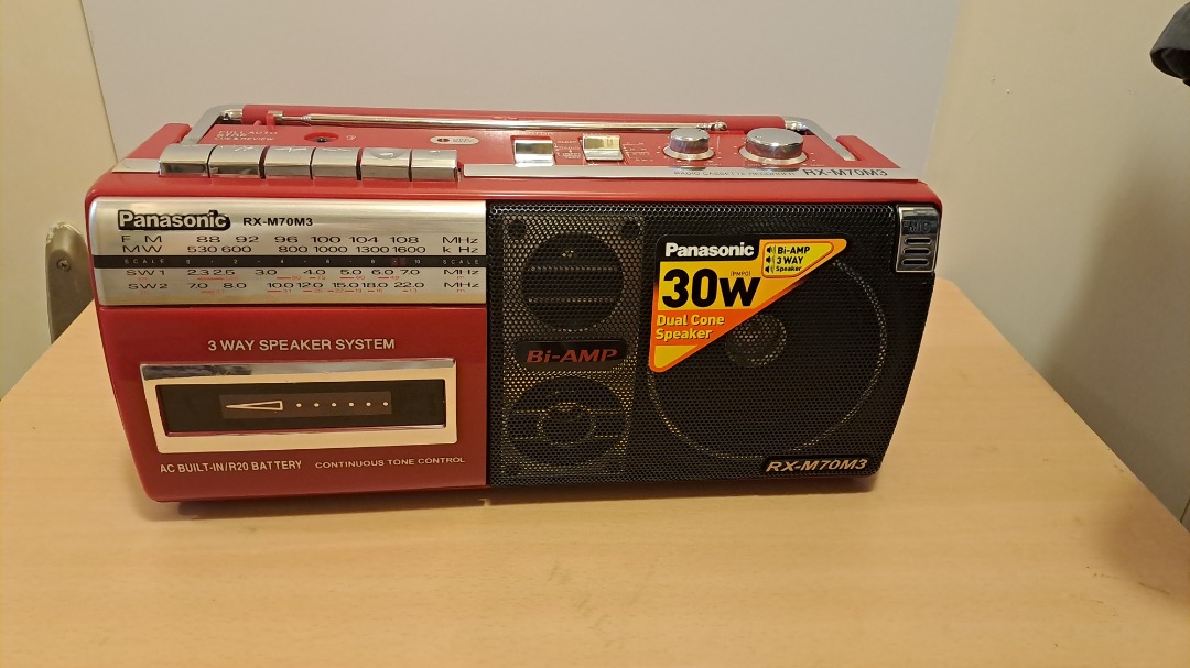 Panasonic 卡式機30w, 音響器材, 可攜式音響設備 - Carousell