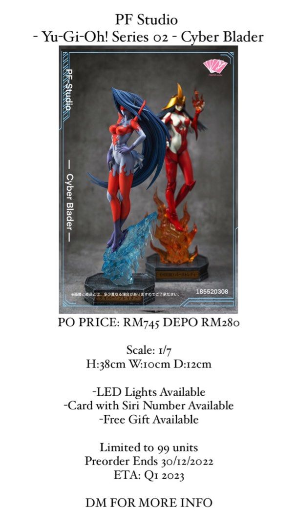 PF Studio - Yu-Gi-Oh! Series 02 - Cyber Blader, Hobbies & Toys, Toys & Games on Carousell