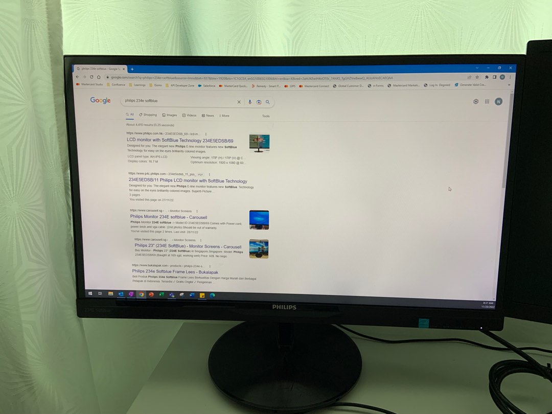 Philips 234e Softblue 23 inch Monitor, Computers & Tech, Parts ...