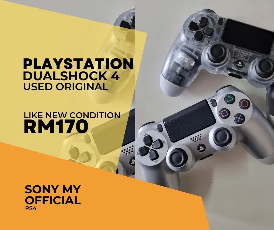 Playstation DualShock 4 DS4 Original Used, Video Gaming, Gaming Accessories, Controllers on ...