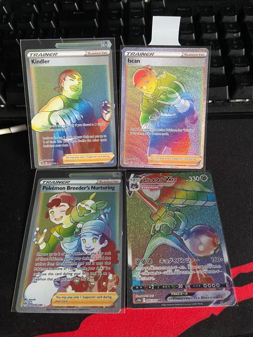 Pokemon cards rainbow set, Hobbies & Toys, Toys & Games on Carousell