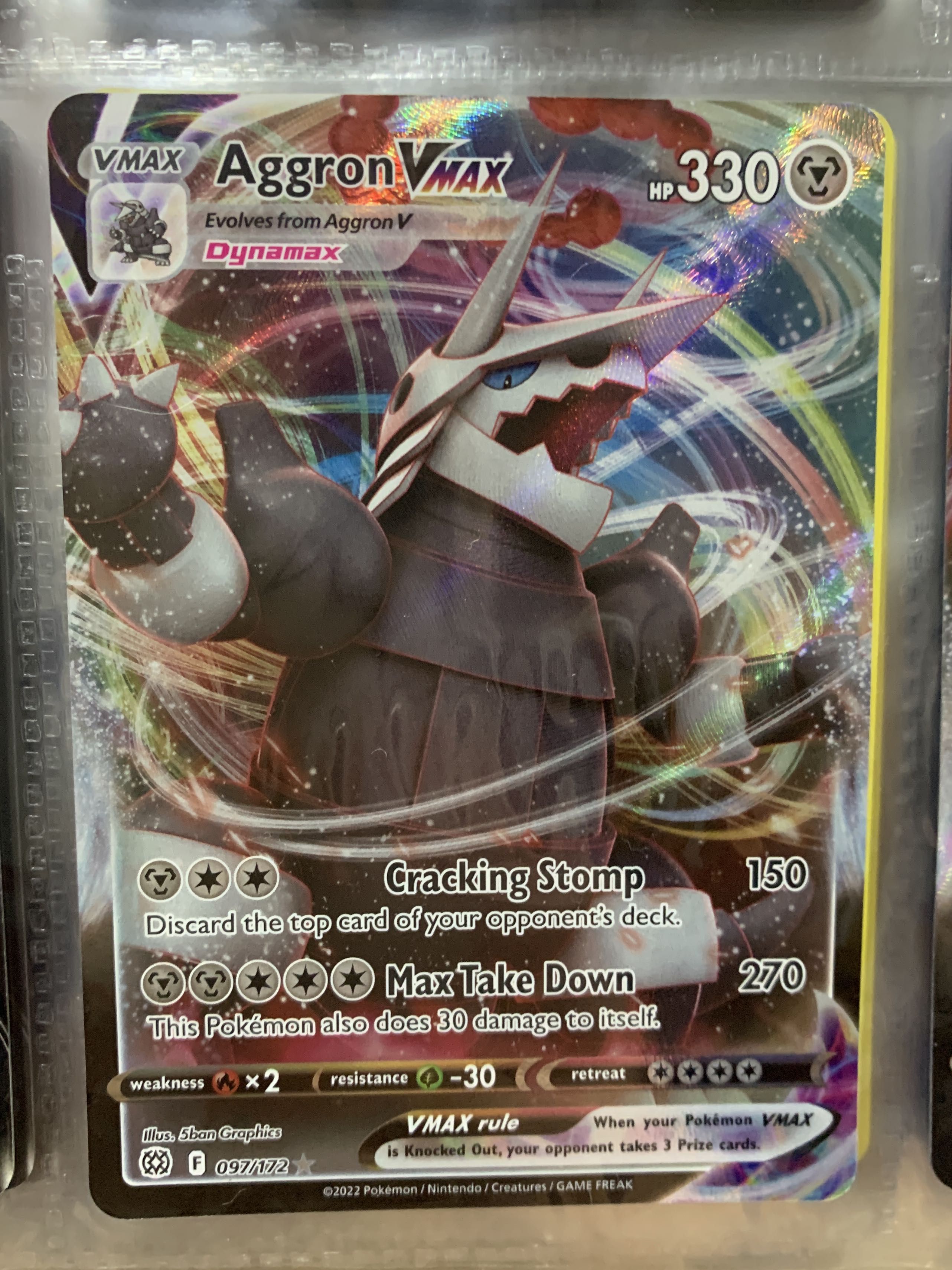 Pokemon TCG Aggron Vmax, Hobbies & Toys, Toys & Games on Carousell