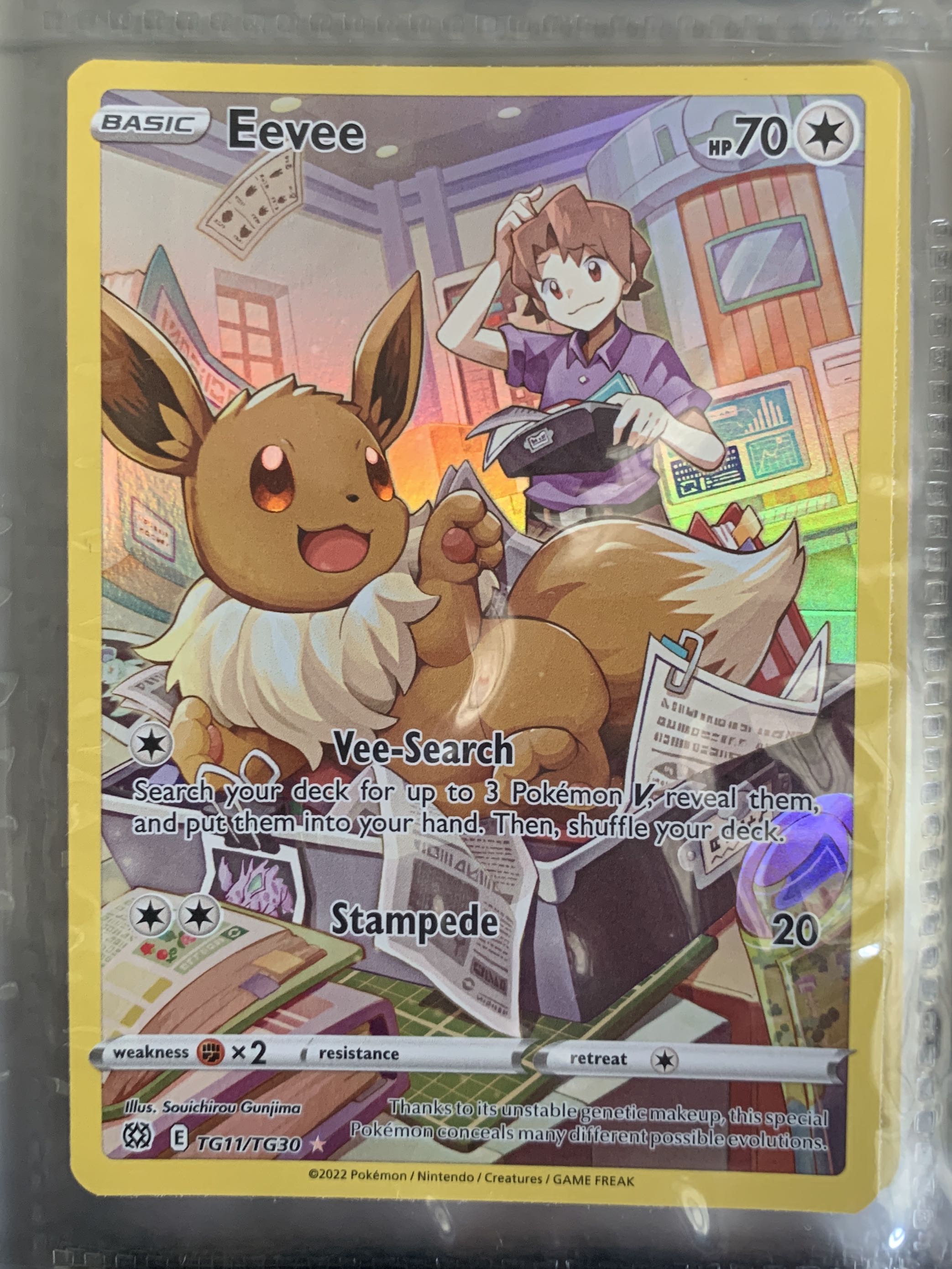Pokemon TCG Eevee Trainer Gallery Card, Hobbies & Toys, Toys & Games on ...