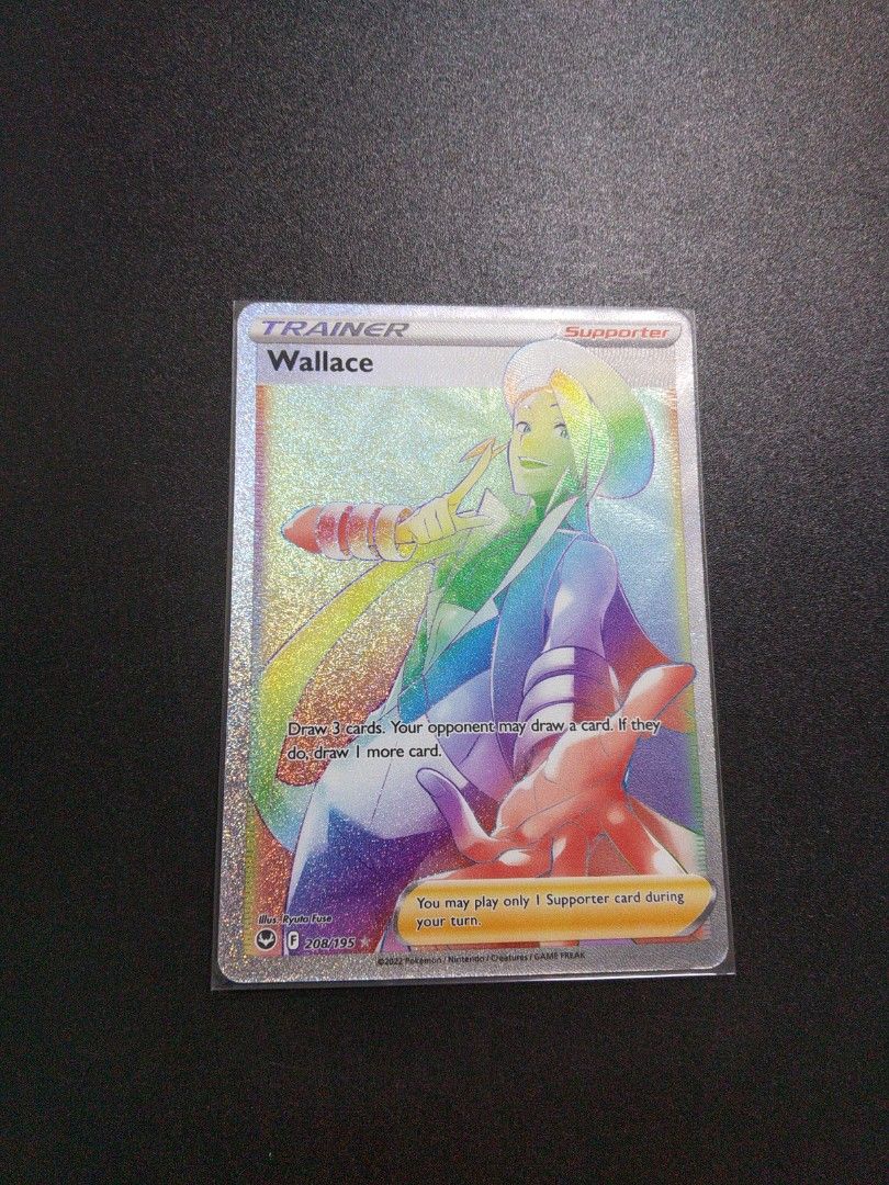 Pokemon TCG Wallace Full Art Trainer Hyper Rare - SS12 Silver Tempest ...