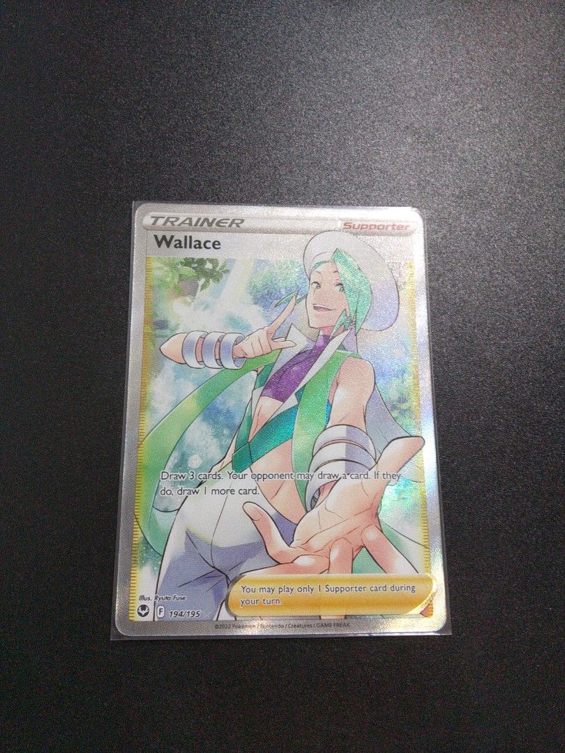 Pokemon TCG Wallace Full Art Trainer Ultra Rare - SS12 Silver Tempest ...
