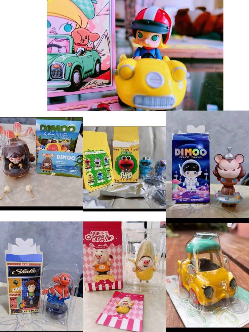Popmart Pinojelly Disney Kiwiwi Bob Tim Molly Dimoo, Hobbies & Toys ...