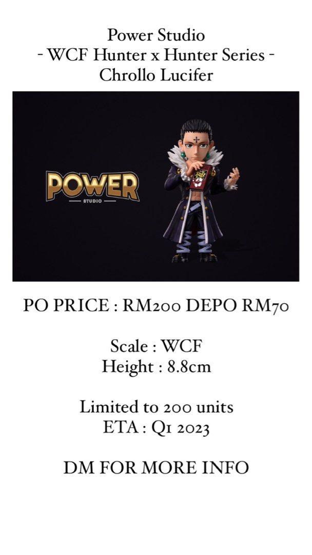 Power Studio - WCF Hunter x Hunter Series - Chrollo Lucifer, Hobbies & Toys, Toys & Games on ...