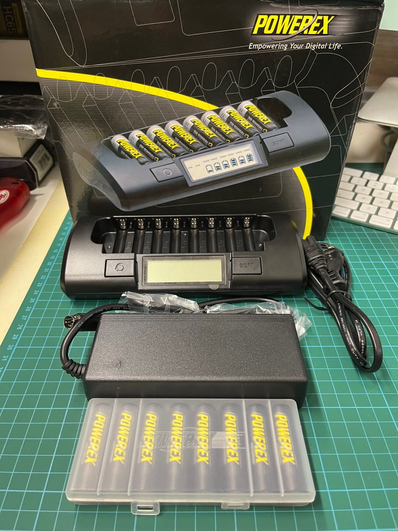 Powerex MAHA C-801D 8 Cell AA/AAA Charger, Photography, Photography Accessories, Batteries ...
